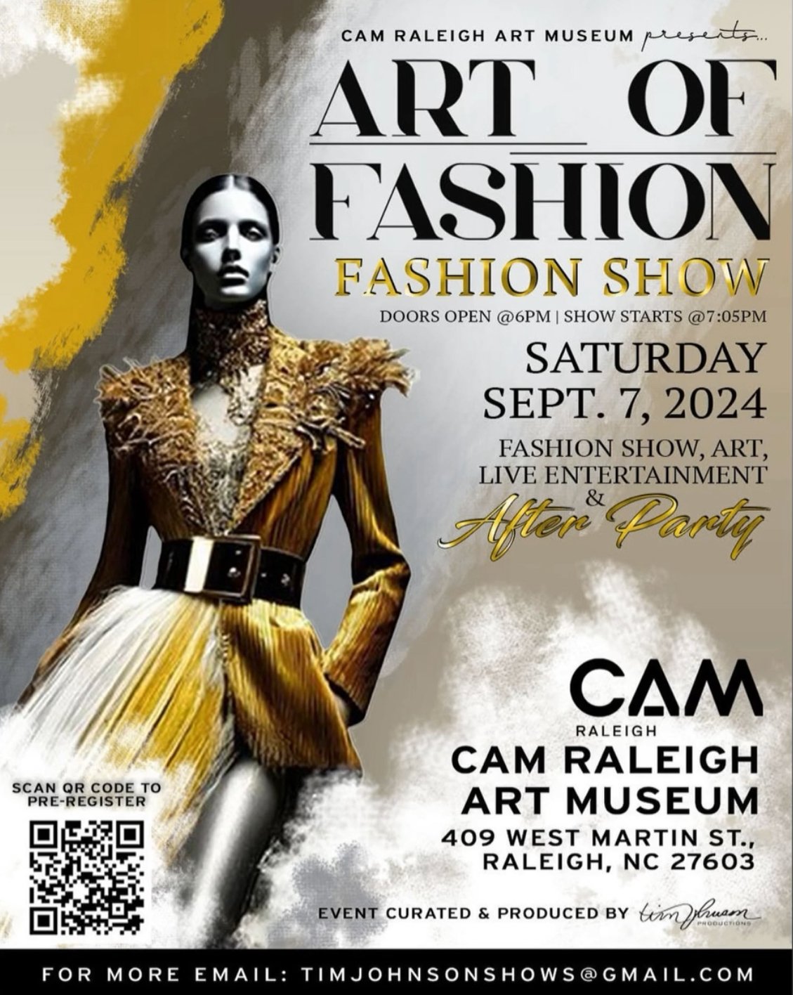 Events from August 7 – November 1 – CamRaleigh